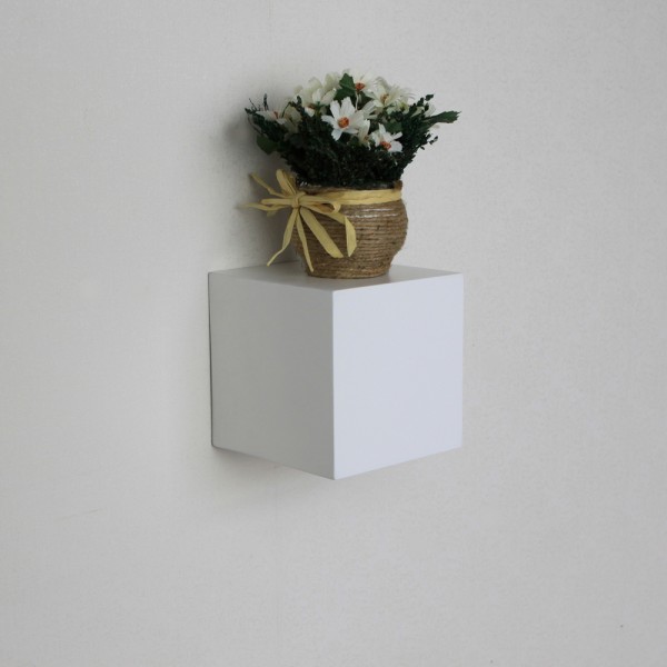 Naiture 6 x 6 x 6 H inch Wood Wall Block Wall Sconce Hidden Brackek ...